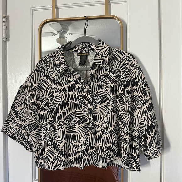 Nooworks | Tops | Nooworks Olivia Linen Shirt Is Zigzag | Poshmark